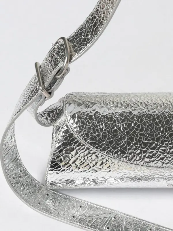 JIL SANDER Cannolo Bag In Crackled Laminated Leather