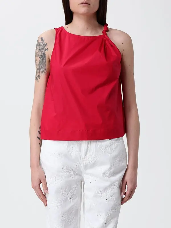 TWINSET Stretch Cotton Sleeveless Top