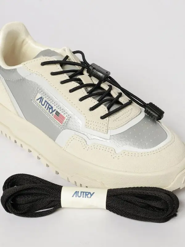 AUTRY Wildpace Low-top Sneakers In Suede And Cordura Nylon - White