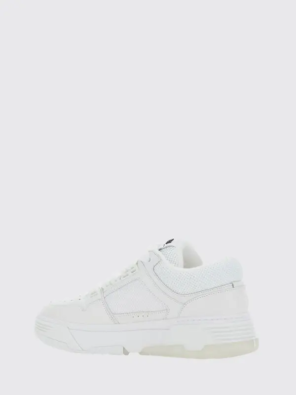 Amiri Ma-1 Leather And Mesh Monogram Sneakers - White