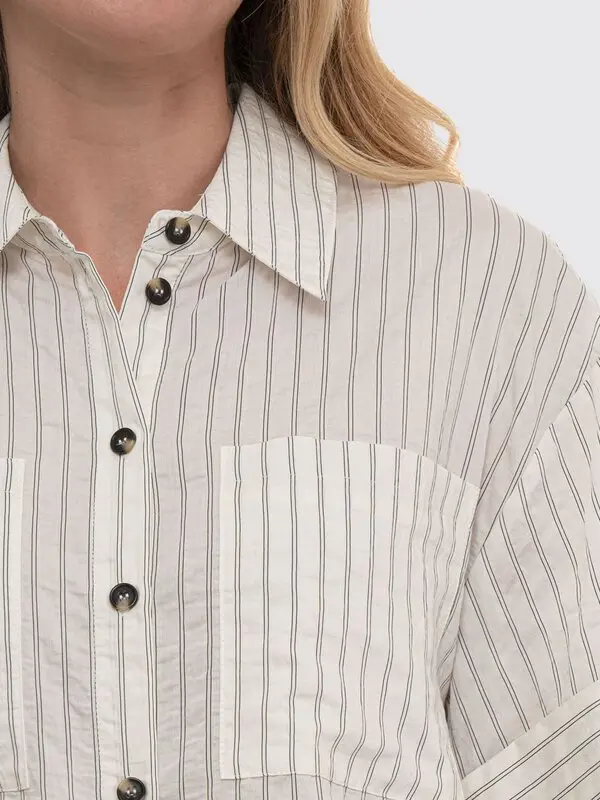 Liu Jo Striped Modal Blend Casual Shirt