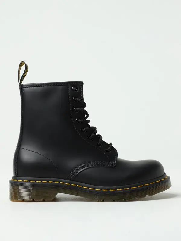 Dr. Martens Leather Combat Boots - Black