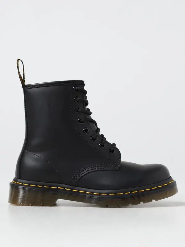 Dr. Martens Leather Combat Boots - Black