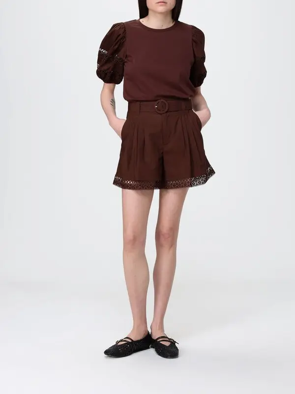 TWINSET Cotton Shorts With Belt