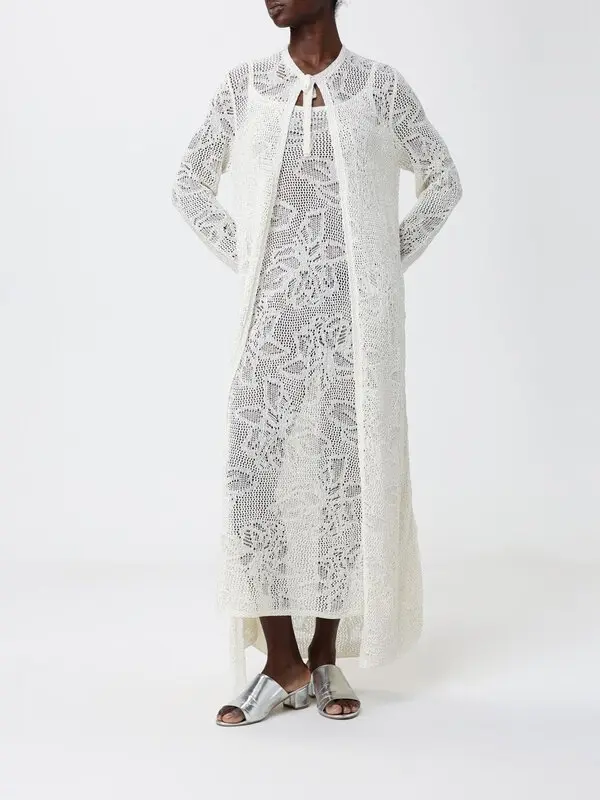 Fabiana Filippi Openwork Knit Midi Dress