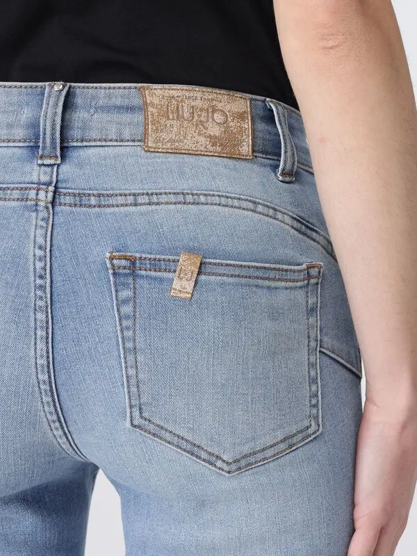 Liu Jo Cropped Fit Stretch Denim Jeans - Blue 1