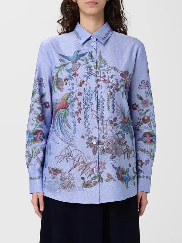 Etro Cotton Shirt With Paisley Print