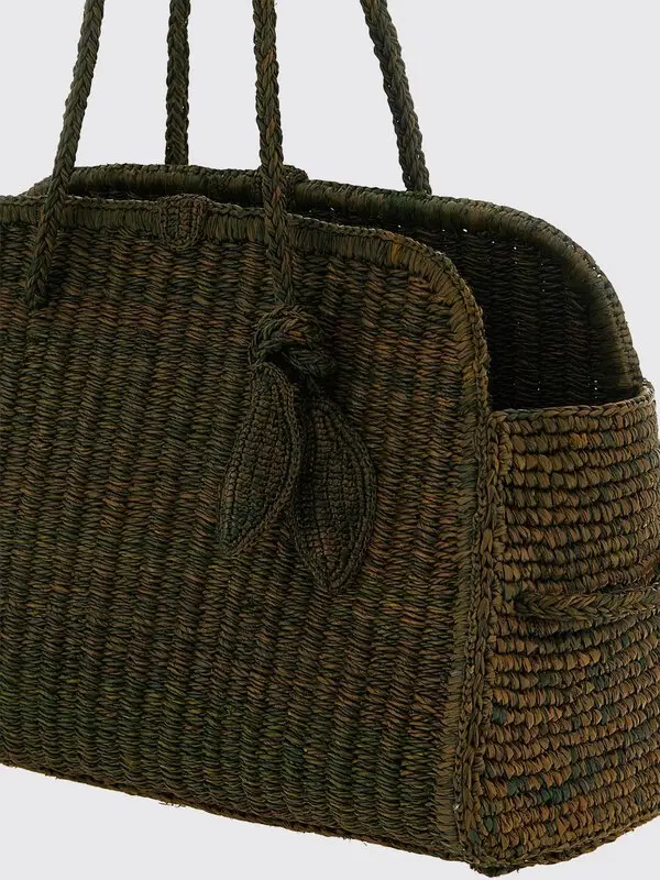 Jacquemus Le Turismo Woven Raffia Bag - Green