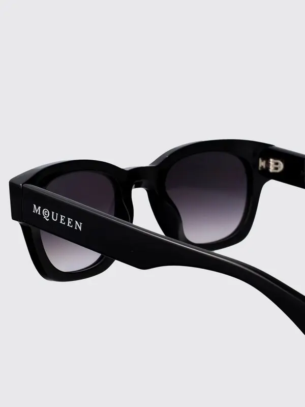Alexander McQueen Tortoiseshell D Frame Sunglasses - Black