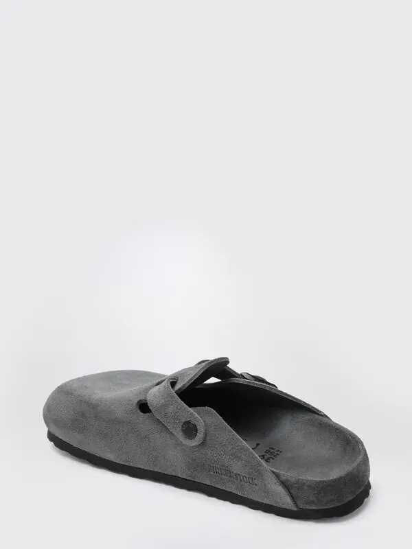 BIRKENSTOCK Boston Suede Clogs With Adjustable Strap