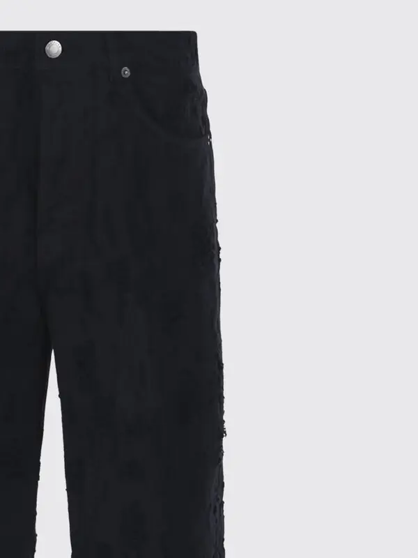 HAIKURE Distressed Denim Wide-leg Jeans - Grey