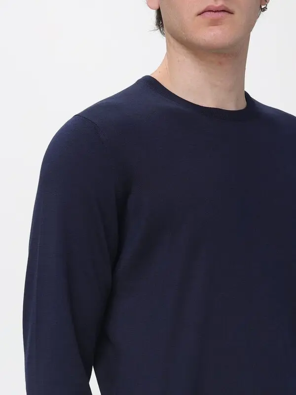 FAY Basic Cotton And Silk Pullover - Blue