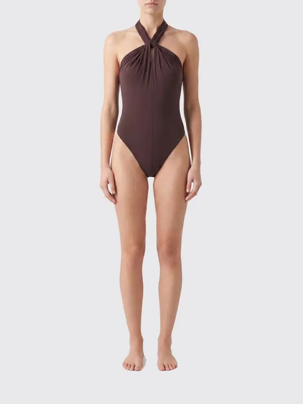 Federica Tosi Polyamide One Piece Swimsuit - Brown