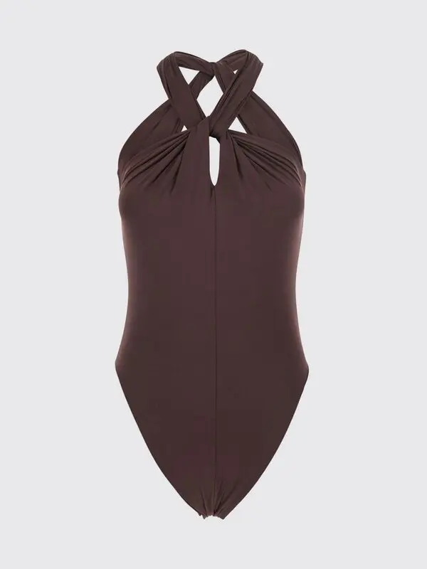 Federica Tosi Polyamide One Piece Swimsuit - Brown