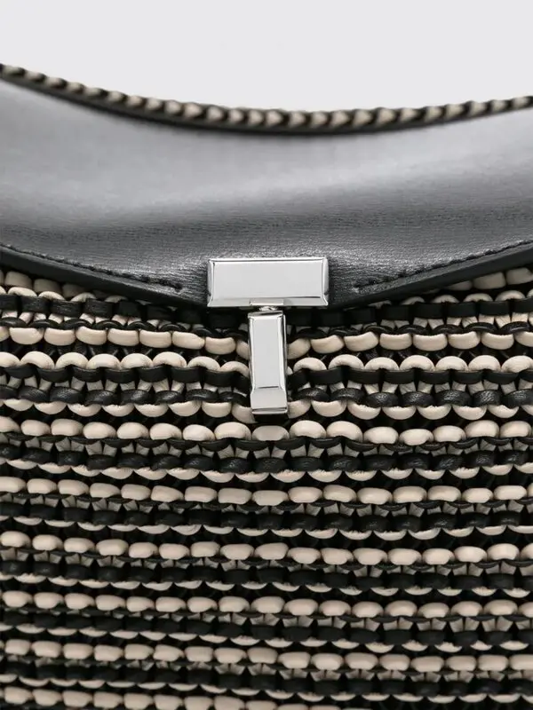 TOTEME Woven Leather T-lock Bag
