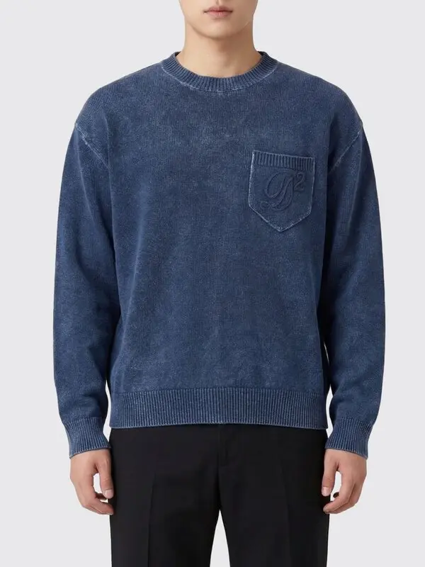 Dsquared2 Cotton Blend Crew Neck Pullover