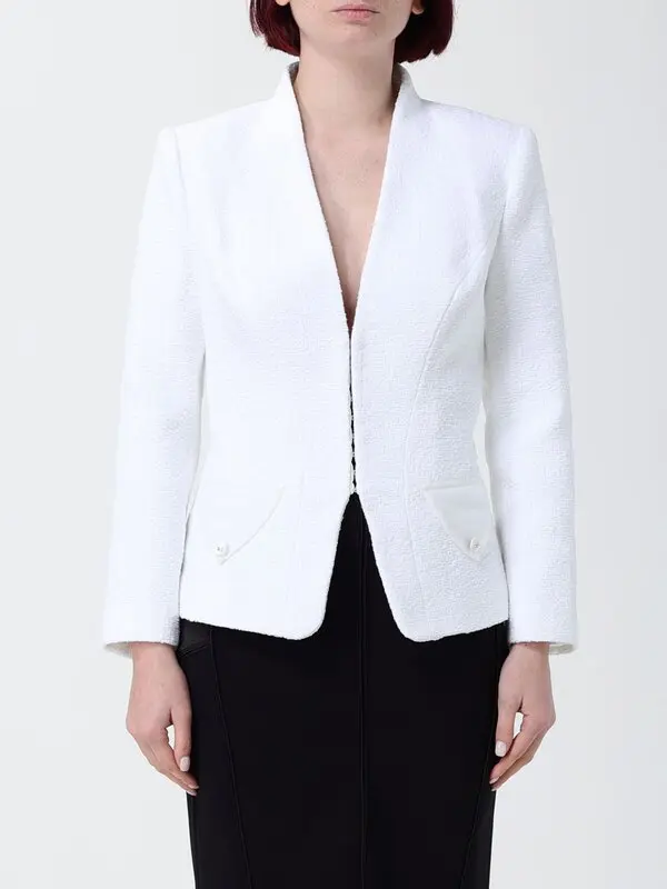 Elisabetta Franchi Bouclé Tweed Blazer