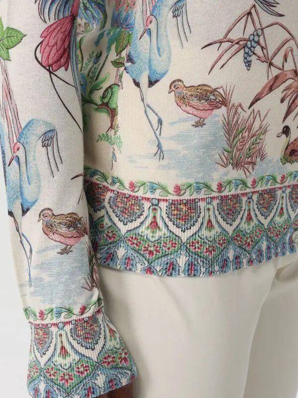Etro Paisley Cashmere And Silk Cardigan