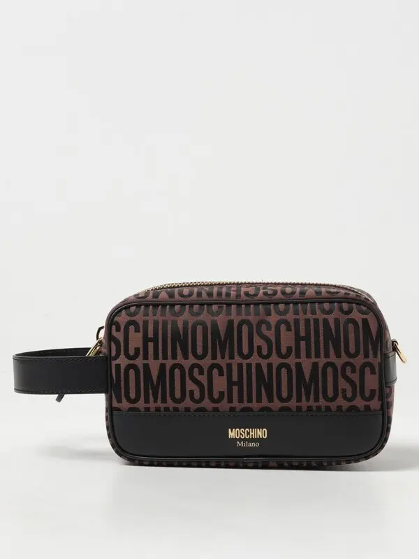 Moschino All-over Logo Cosmetic Case