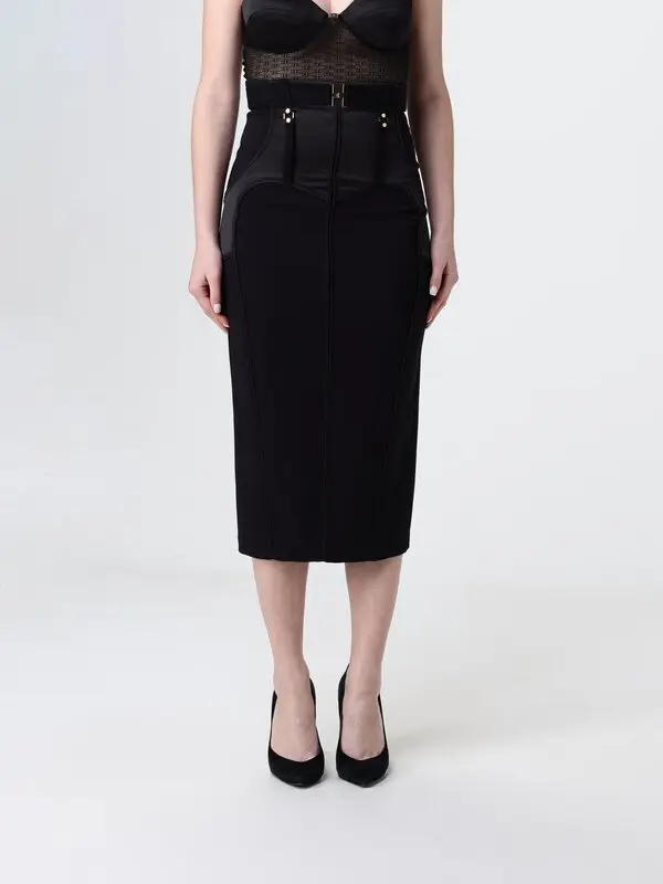 Elisabetta Franchi Jersey Midi Skirt