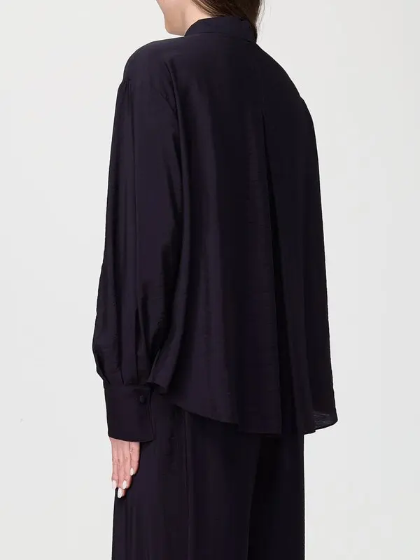 Emporio Armani Viscose Shirt With Classic Collar