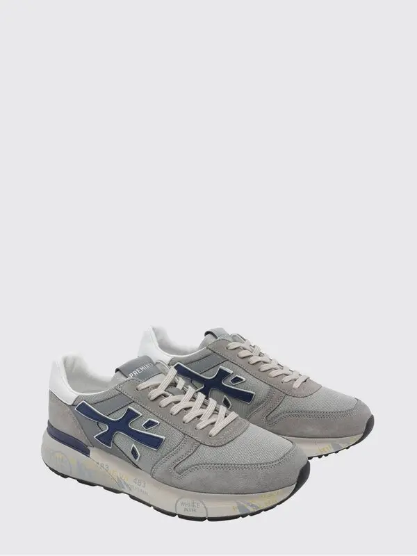 Premiata Mick Suede And Nylon Lace Up Sneakers