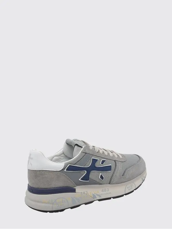 Premiata Mick Suede And Nylon Lace Up Sneakers