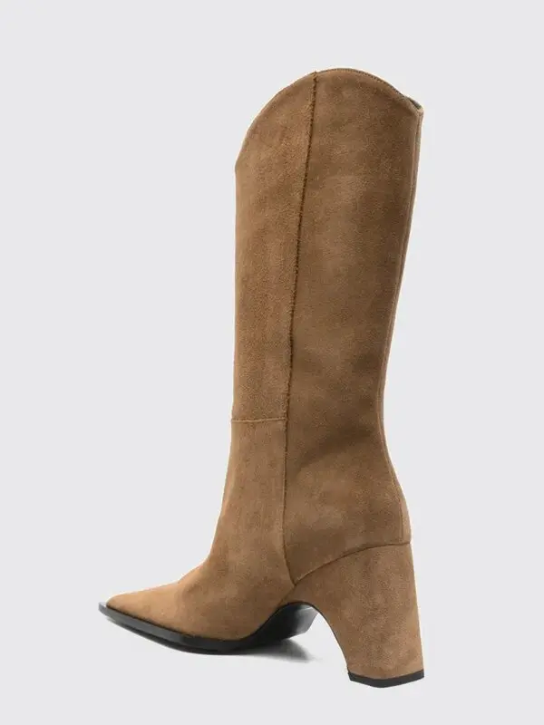 Coperni Bridge Suede Calfskin Cowboy Boots - Brown