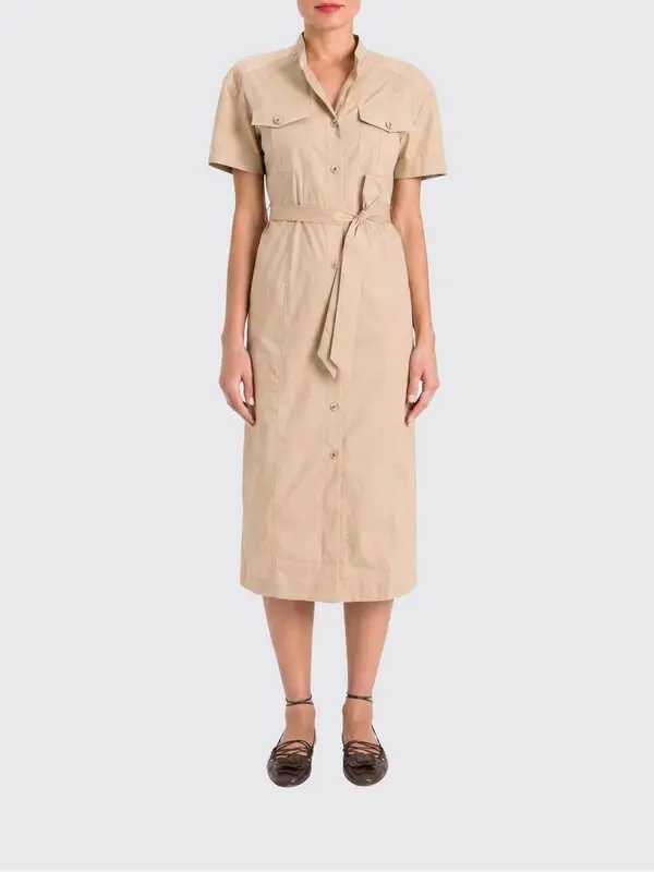 TWINSET Cotton Chemisier Midi Dress