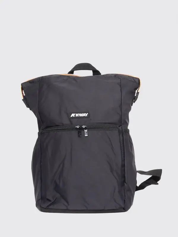 K-WAY The Maizy Nylon Backpack With Logo - Black