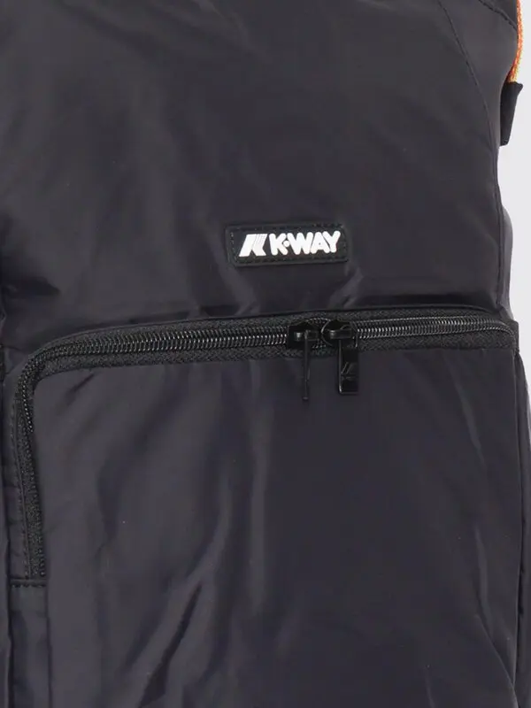K-WAY The Maizy Nylon Backpack With Logo - Black