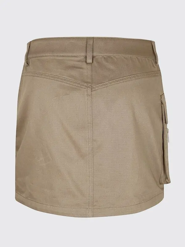 Off-White Cotton Cargo Skirt