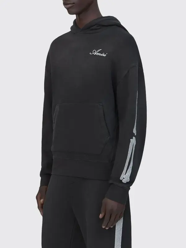 Amiri Camouflage Print Hoodie - Black