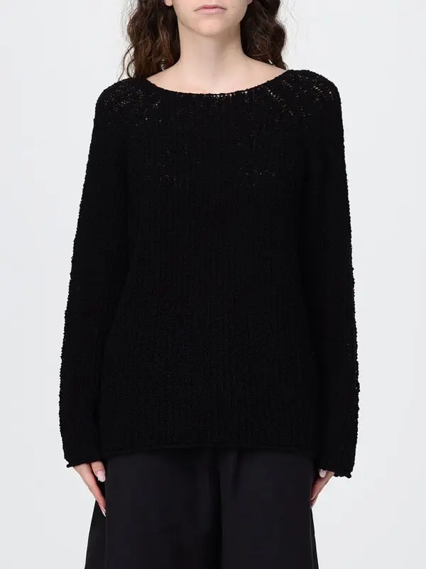 DUNST Crewneck Jumper Cotton Blend - Black