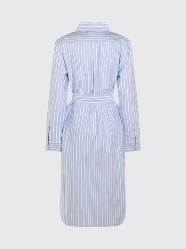 Polo Ralph Lauren Striped Cotton Button-up Midi Shirt Dress