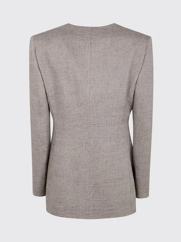 Giorgio Armani Double-breasted Linen Blazer