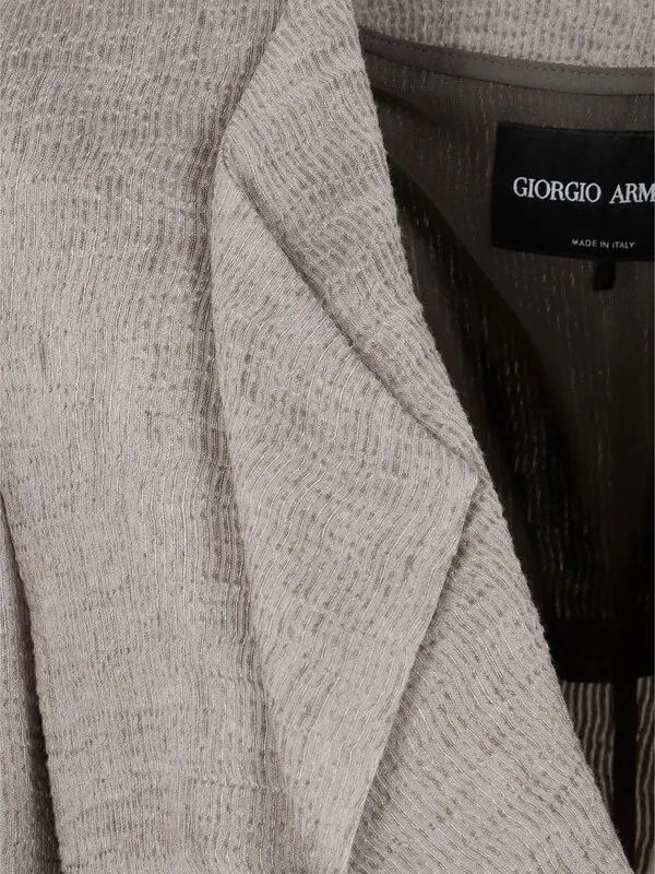 Giorgio Armani Double-breasted Linen Blazer