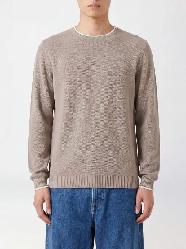 Fedeli Crew Neck Cotton Sweater