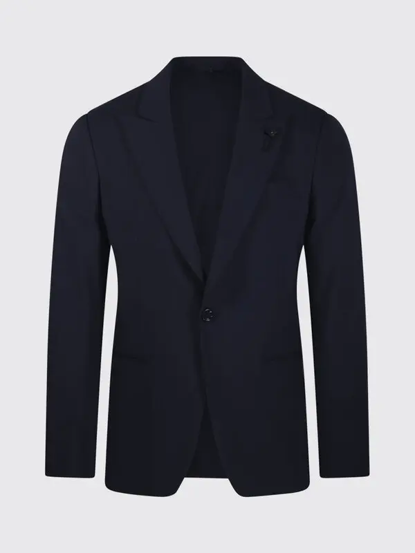 LARDINI Single-breasted Virgin Wool Blazer