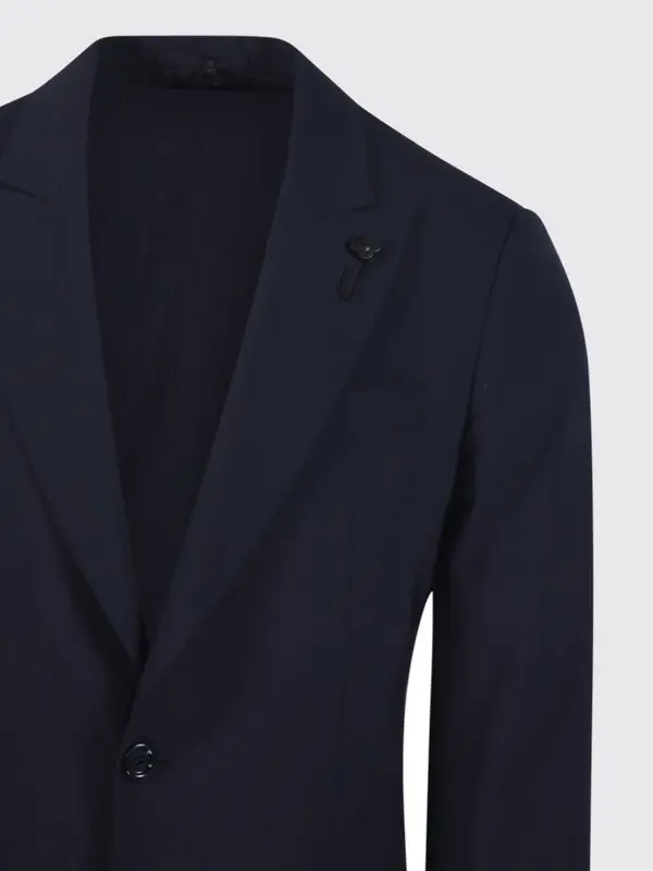 LARDINI Single-breasted Virgin Wool Blazer