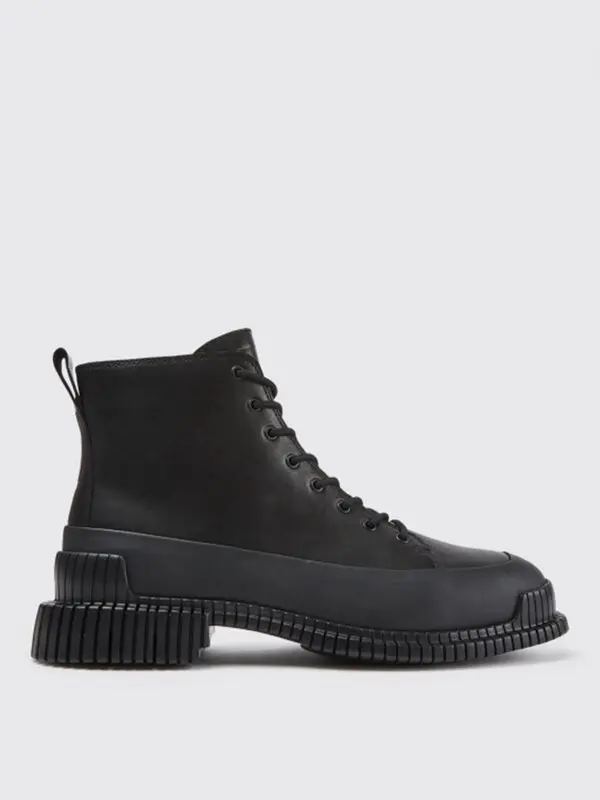 Camper Pix Ankle Boots In Calfskin - Black