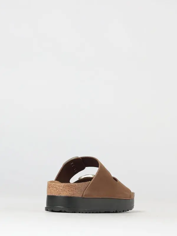 BIRKENSTOCK Arizona Pap Flex Platform Sandals In Oiled Leather