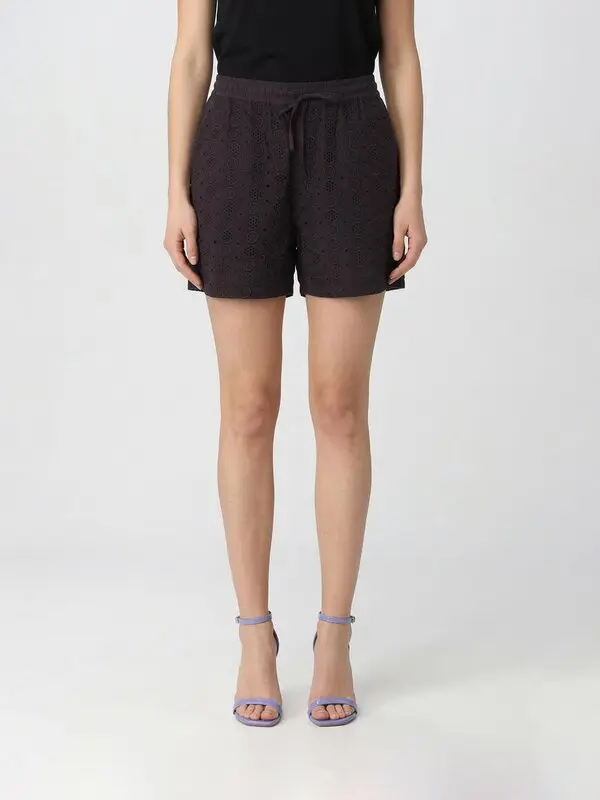 Pinko Sangallo Shorts With Drawstring - Brown