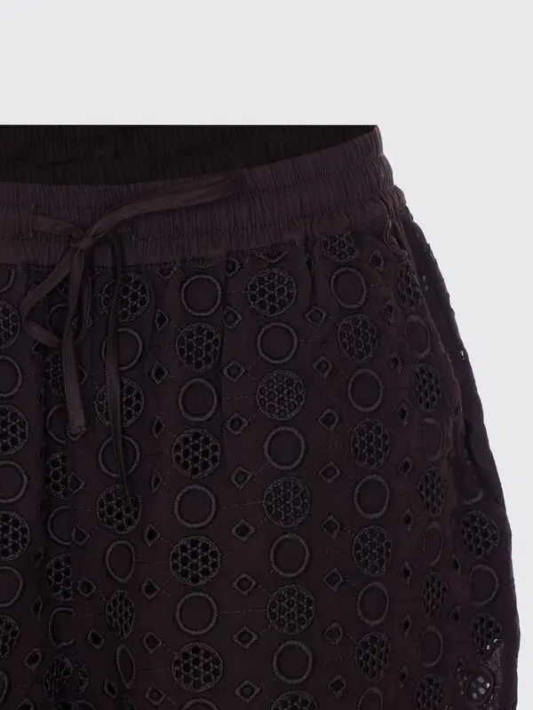 Pinko Sangallo Shorts With Drawstring - Brown