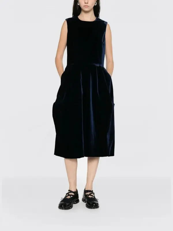 Comme Des Garçons Sleeveless Velvet Dress