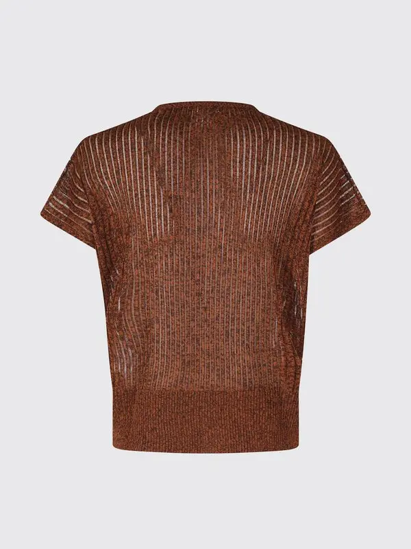 ROBERTO COLLINA Viscose Cardigan - Brown