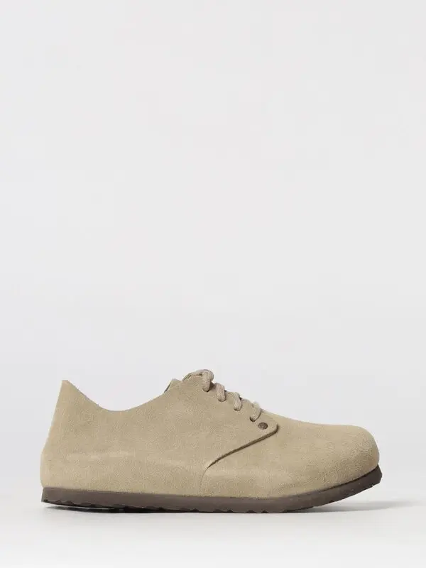 BIRKENSTOCK Suede Lace Up Derby Shoes - Grey