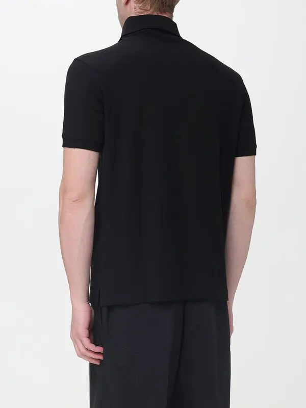 Emporio Armani Cotton Polo Shirt - Black