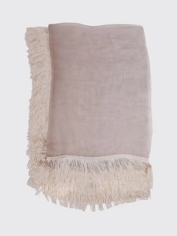 Faliero Sarti Silk Blend Scarf With Fringes