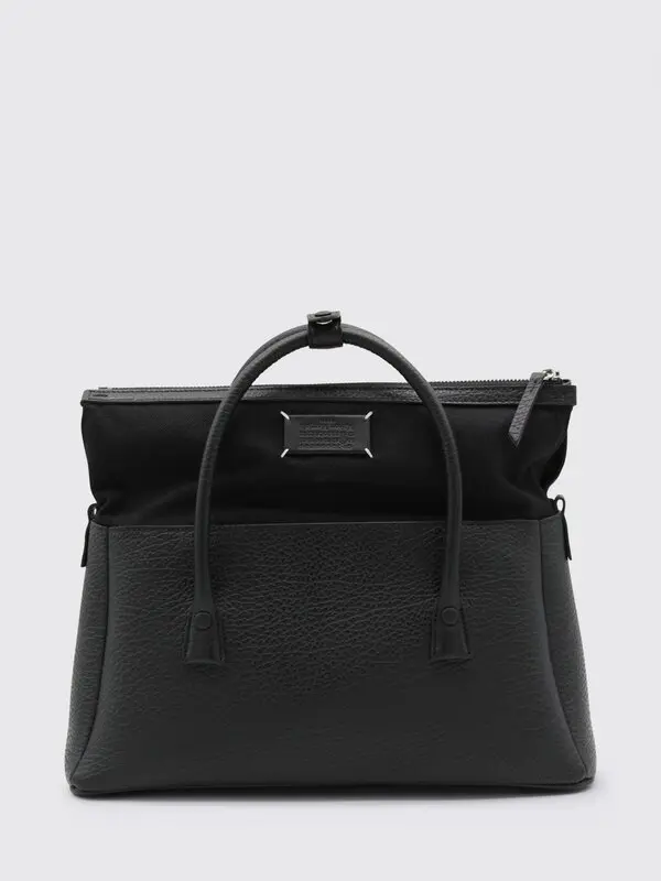MAISON MARGIELA Grained Leather And Canvas East West Bag